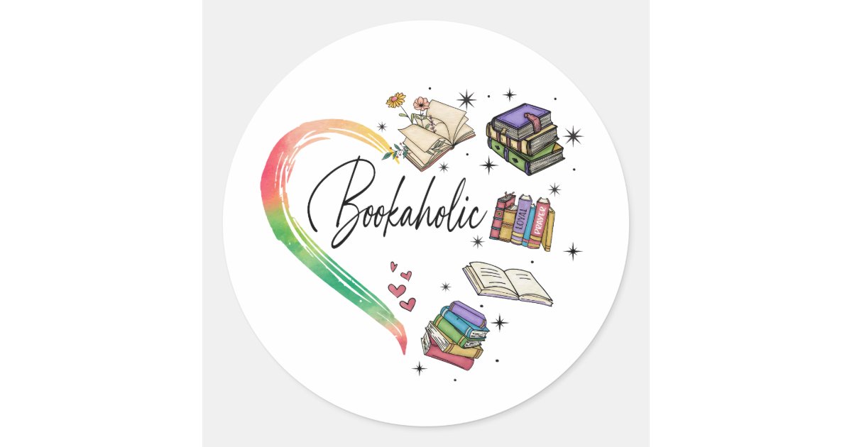 Bookaholic Sticker | Zazzle
