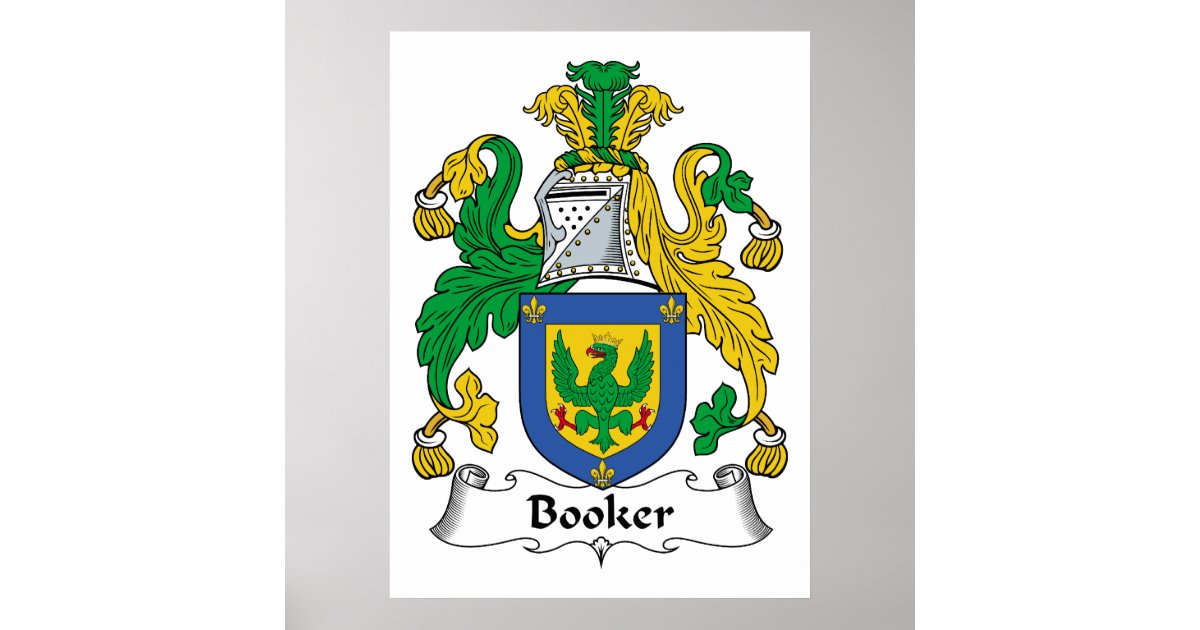 Booker Family Crest Poster | Zazzle