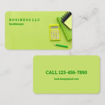 Bookkeeper Accountant Business Card | Zazzle