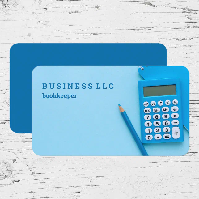 Bookkeeper Accountant Business Card | Zazzle