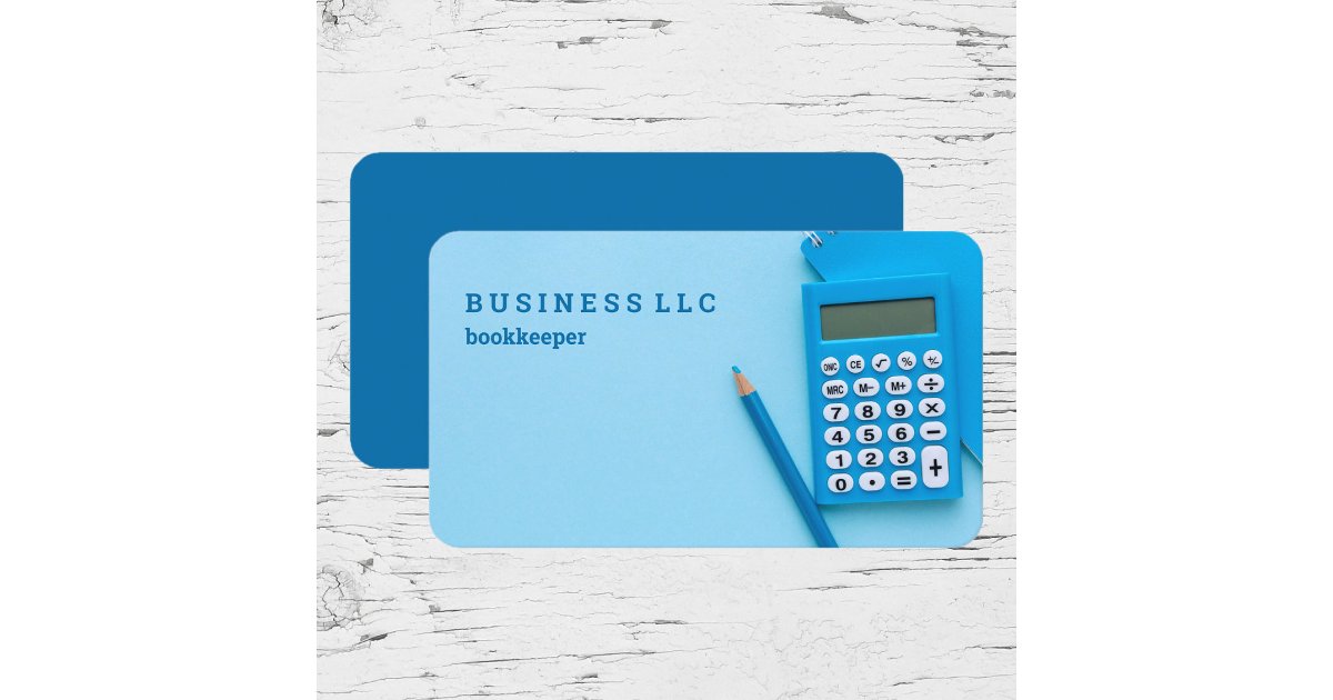 Bookkeeper Accountant Business Card | Zazzle
