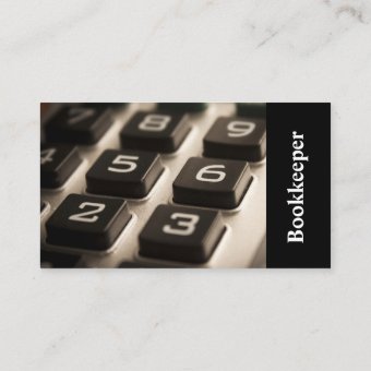 Bookkeeper Bookkeeping Business Cards | Zazzle