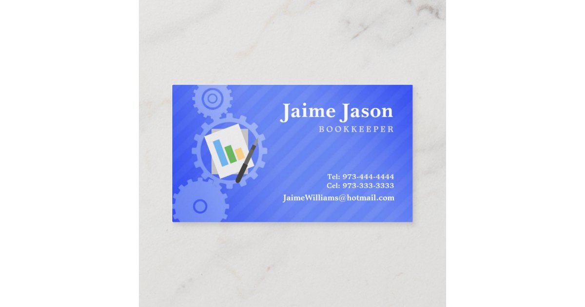 Bookkeeper Business Cards | Zazzle