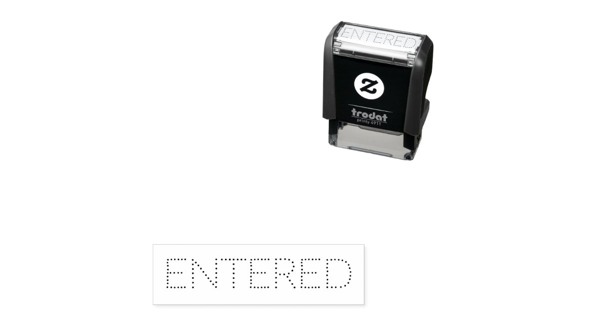 Bookkeeping Receipt/Bill/Invoice Stamp, Entered Self-inking Stamp | Zazzle