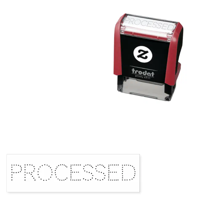 Bookkeeping Receipt/Bill/Invoice Stamp, Processed Self-inking Stamp ...