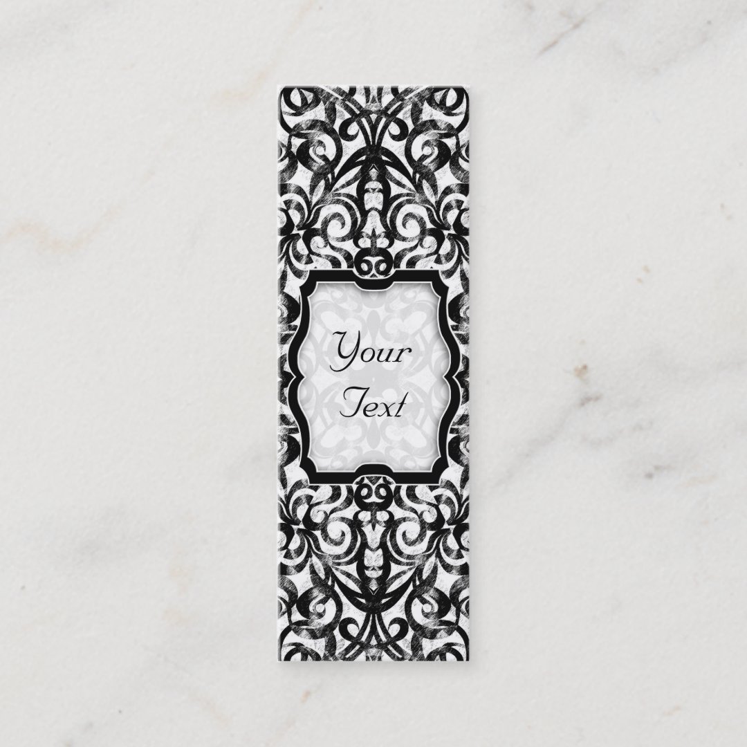 Bookmark Business Card Floral abstract background | Zazzle