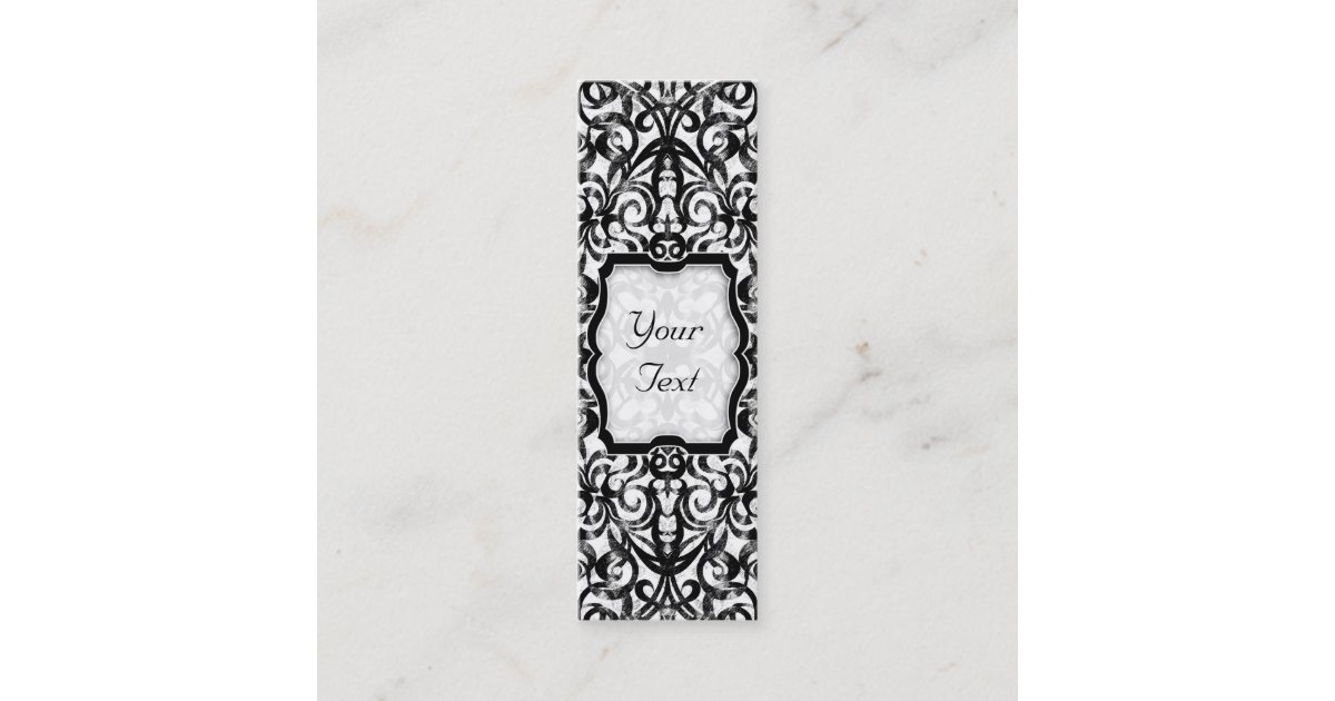 Bookmark Business Card Floral abstract background | Zazzle