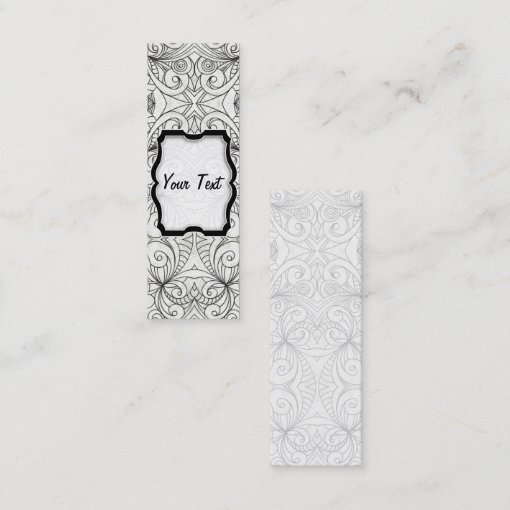 Bookmark Business Card Floral abstract background | Zazzle