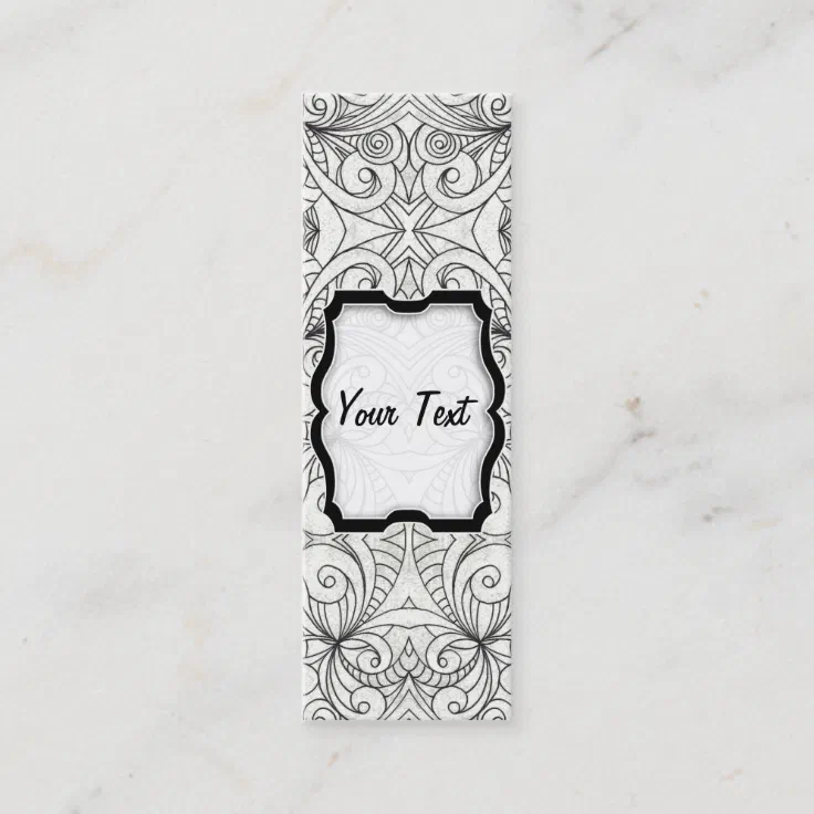 Bookmark Business Card Floral abstract background | Zazzle
