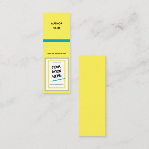 Bookmark for book signing, self-help, nonfiction mini business card ...