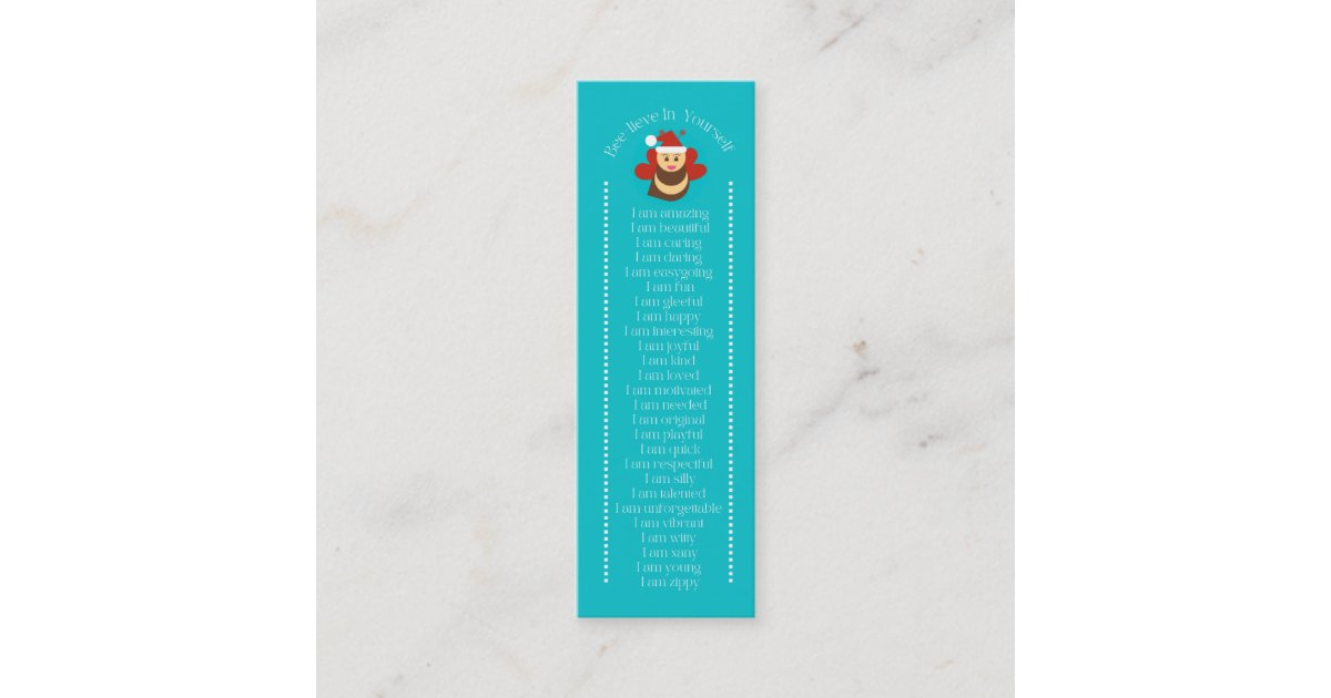 Bookmark mini business card | Zazzle