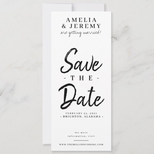 Bookmark Photo Booth l Fun Save The Date Wedding Invitation | Zazzle