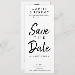 Bookmark Photo Booth l Fun Save The Date Wedding Invitation | Zazzle