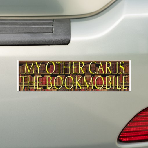 BOOKMOBILE BUMPER STICKER | Zazzle
