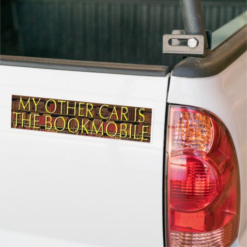 BOOKMOBILE BUMPER STICKER | Zazzle
