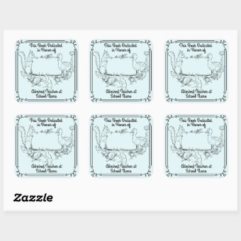 Bookplates Dedication to Teachers. Personalize | Zazzle