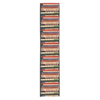 Books Abstract Short Table Runner | Zazzle