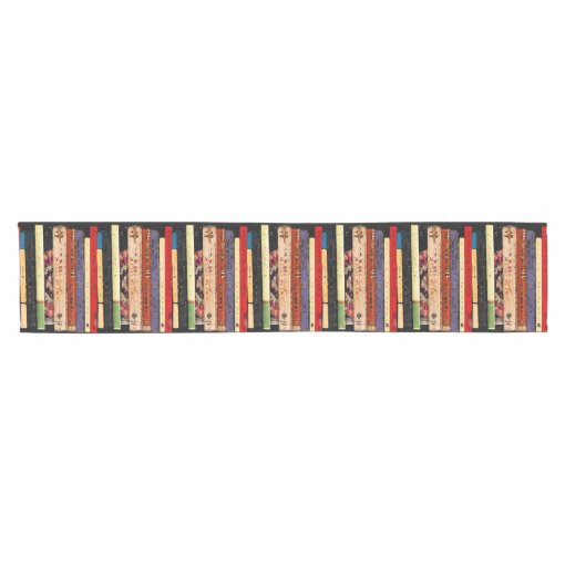 Books Abstract Short Table Runner | Zazzle