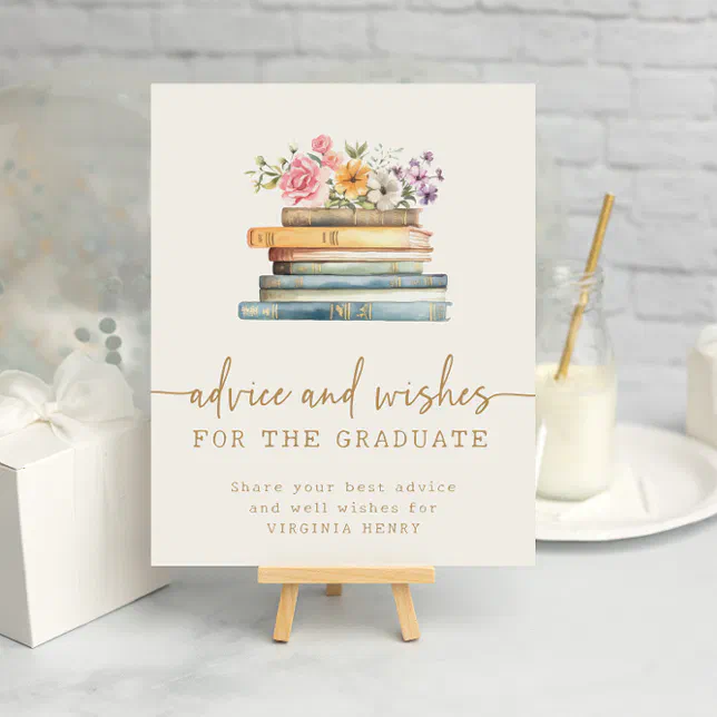 Books Advice For Graduate Poster | Zazzle