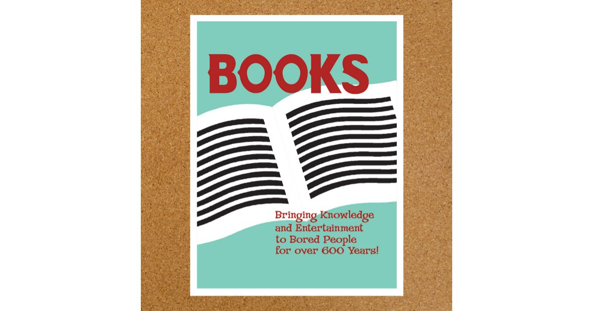 Books and Reading Poster | Zazzle