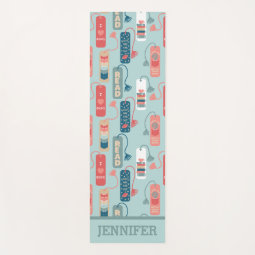 Books and Reading Themed Bookmarks Patterned Yoga Mat | Zazzle