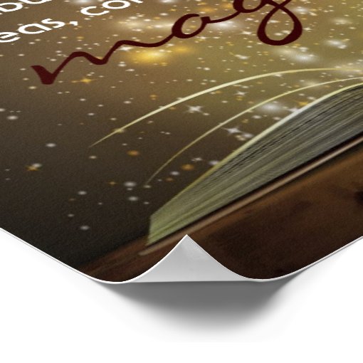 Books Are Magic Literacy Poster | Zazzle