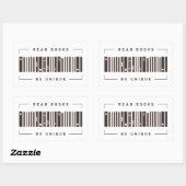 Books Barcode Rectangular Sticker | Zazzle
