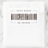 Books Barcode Rectangular Sticker | Zazzle
