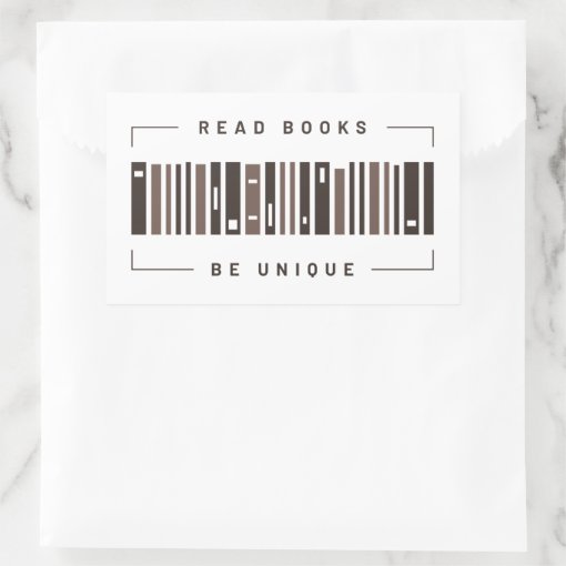 Books Barcode Rectangular Sticker | Zazzle