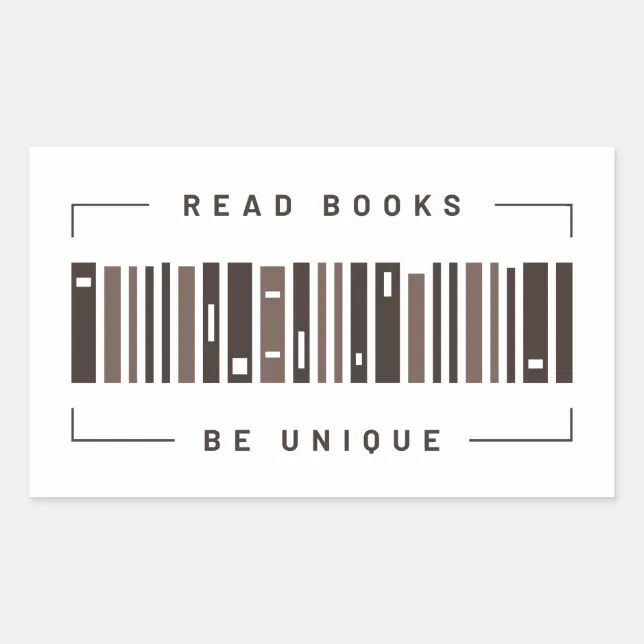 Books Barcode Rectangular Sticker | Zazzle