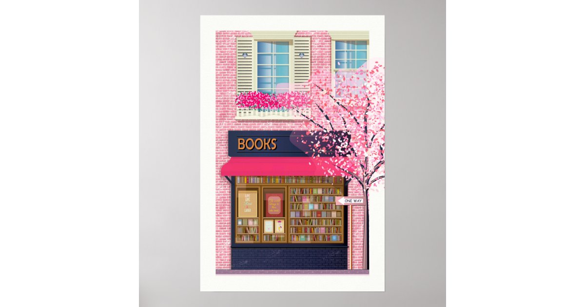Books, Bookstore, Gift for Book Lovers Poster | Zazzle