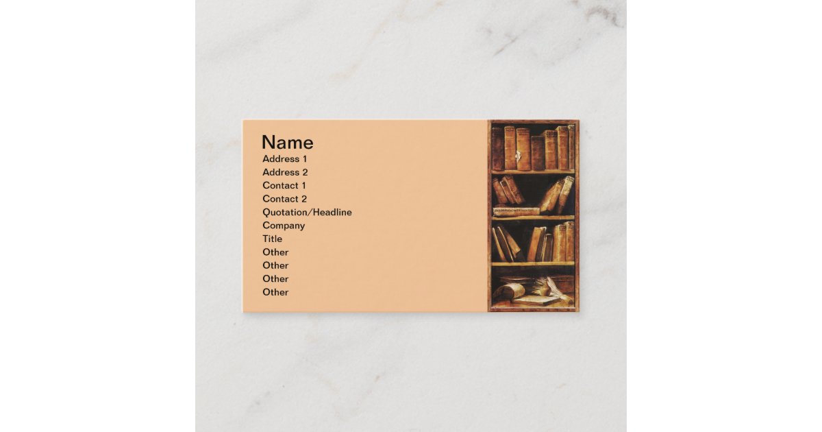 Books Business Card | Zazzle