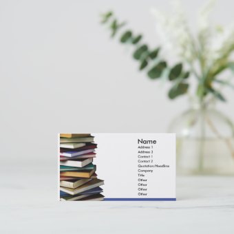 Books Business card | Zazzle