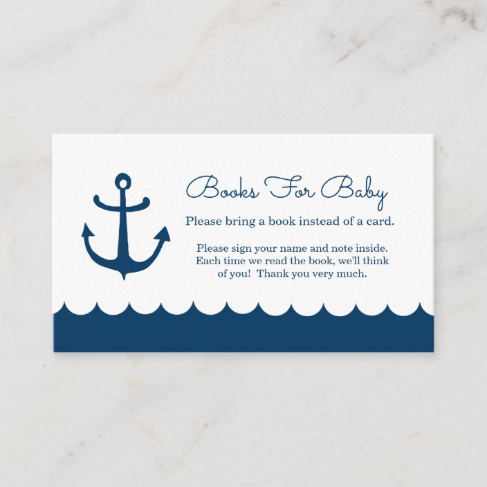 Books For Baby Baby Shower Enclosure Card | Zazzle.com