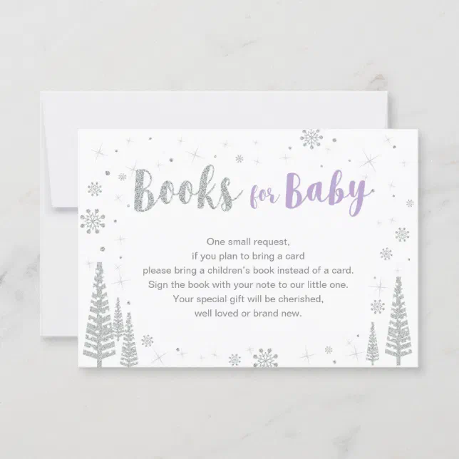 Books for Baby, Book Request, Baby Shower Activity Invitation | Zazzle