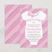 Books For Baby Card, Two Little Feet Enclosure Card | Zazzle
