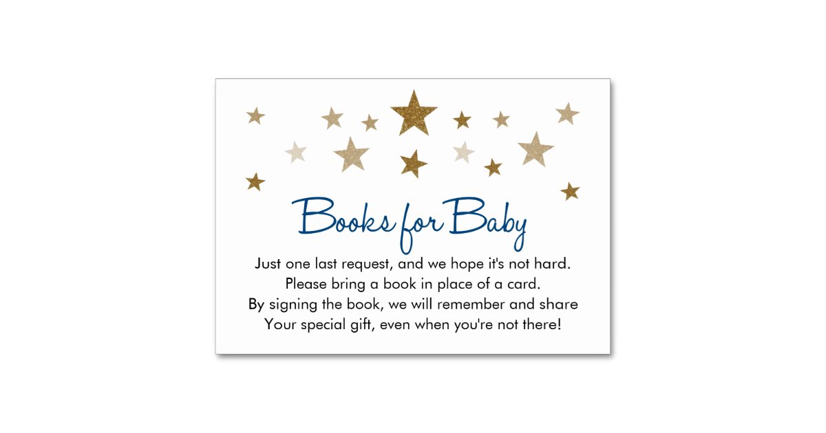 Books for Baby Insert Card | Zazzle