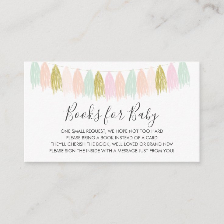 Books for Baby insert card | Zazzle