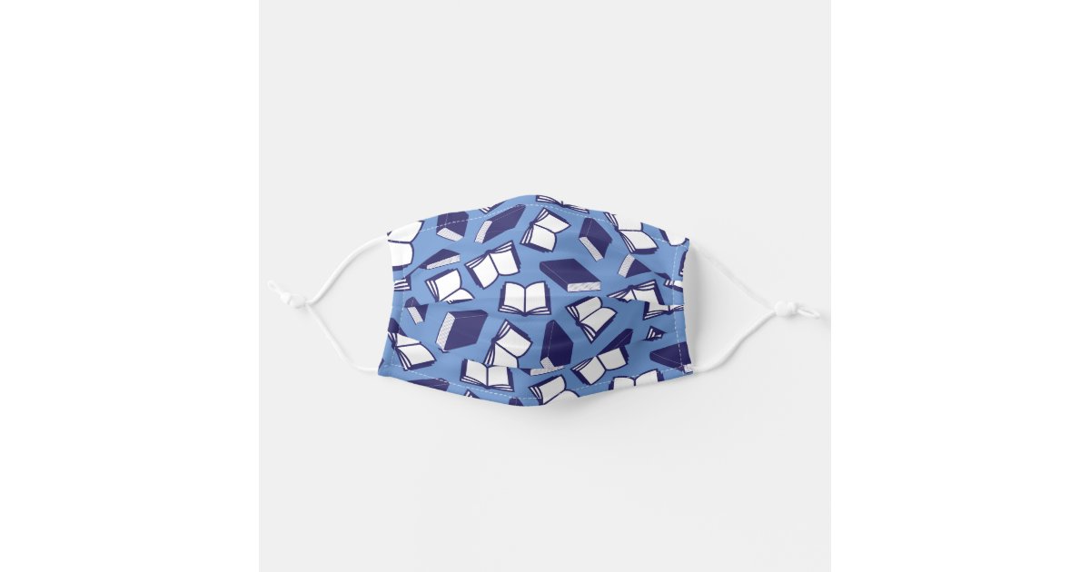 Books Library Reading Print for Librarians Teacher Adult Cloth Face ...