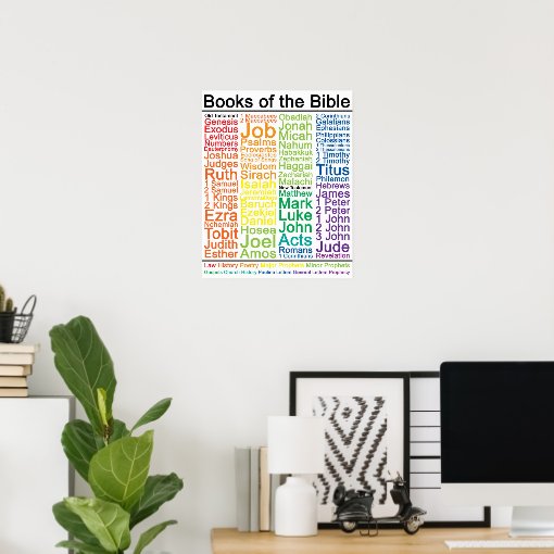 Books of the Bible 16x20 Poster - Catholic Version | Zazzle