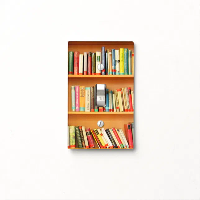 Books on Light Switch Cover | Zazzle