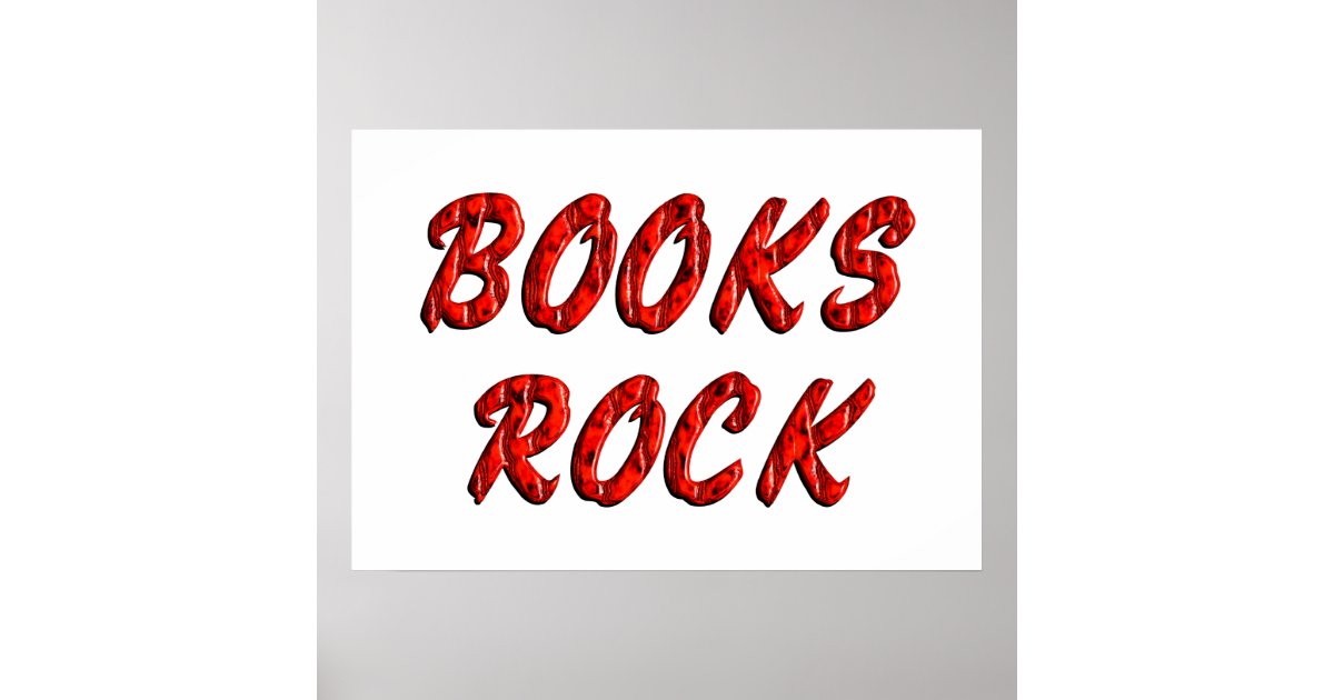 Books ROCK Poster | Zazzle