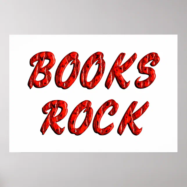 Books ROCK Poster | Zazzle