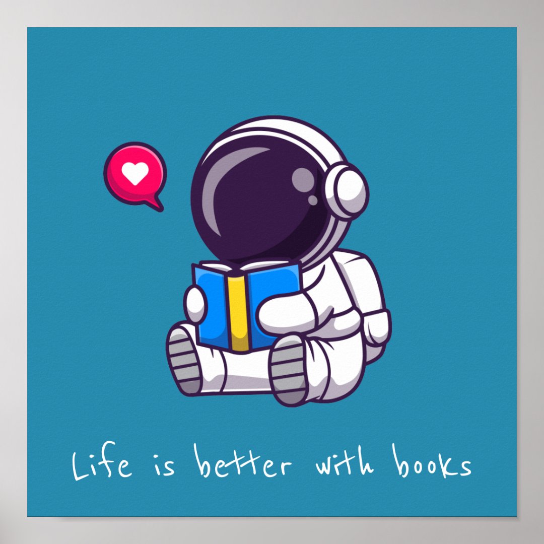 Books slogan classroom or library kid's room poste poster | Zazzle