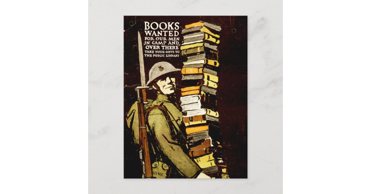 Books Wanted Postcard | Zazzle