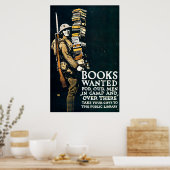 Books Wanted - Vintage World War I Poster | Zazzle