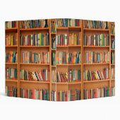 Bookshelf Books Library Bookworm Reading 3 Ring Binder | Zazzle