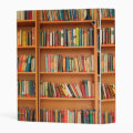 Bookshelf Books Library Bookworm Reading Mini Binder | Zazzle