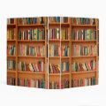 Bookshelf Books Library Bookworm Reading Mini Binder | Zazzle