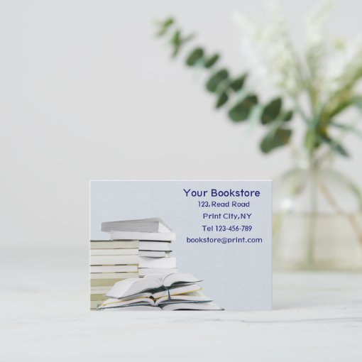 Bookstore Business Card Template | Zazzle